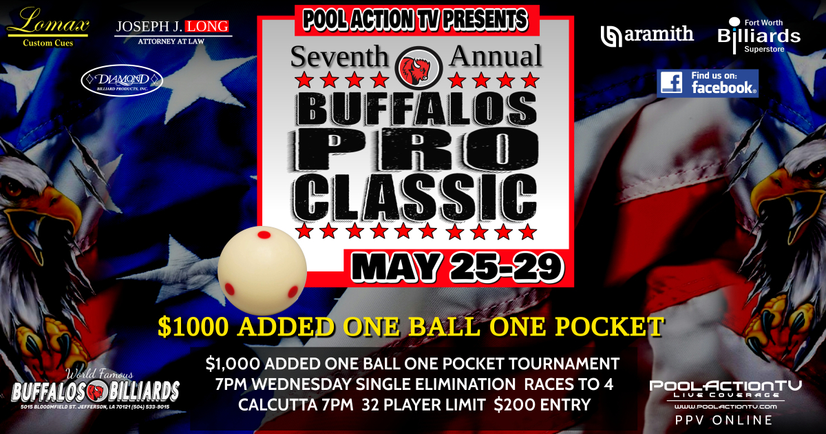 BUFFALO'S PRO CLASSIC ONE BALL ONE POCKET (2022)